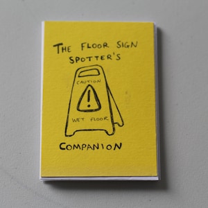 Tiny Art Zine, Mini-zine, Funny Zine, Yellow Zine, Artist Book, Foldout ...