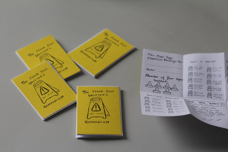 Tiny Art Zine Mini-zine Funny Zine Yellow Zine Artist | Etsy