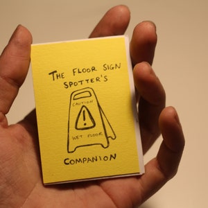 Tiny Art Zine, Mini-zine, Funny Zine, Yellow Zine, Artist Book, Foldout ...