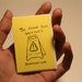 Tiny Art Zine, Mini-zine, Funny Zine, Yellow Zine, Artist Book, Foldout ...