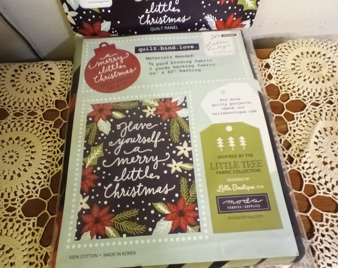 A Merry Little Christmas Quilt Panel Lella Boutique Moda Fabrics 64 X ...