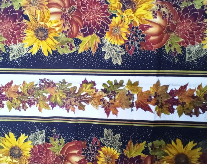 Harvest Cm6144 Timeless Treasures Fall Autumn Border Fabric 1 Yard - Etsy