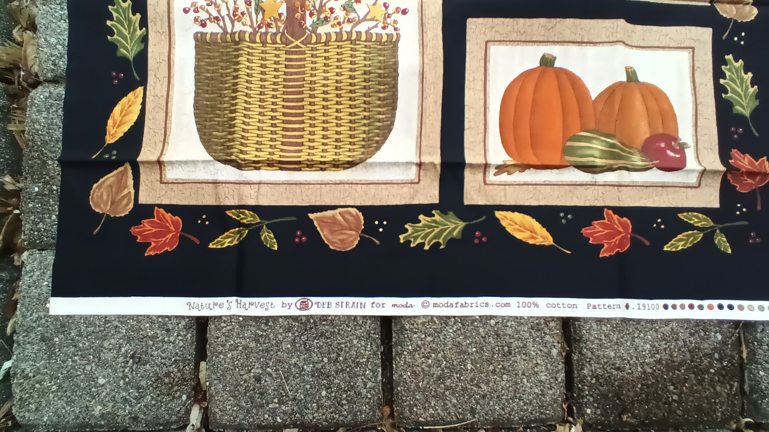 Nature's Harvest Panel Deb Strain Moda Fabrics 19100 24 X 44 Inches ...