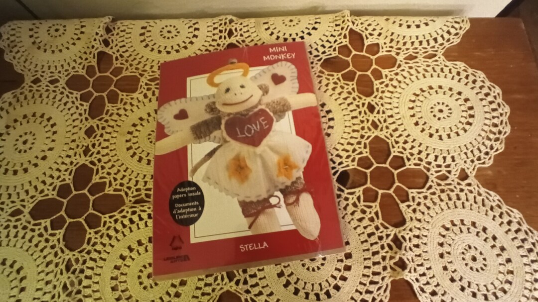 Mini Monkey Stella Leisure Arts 5 Inch Sock Monkey Kit #46700 Made in ...