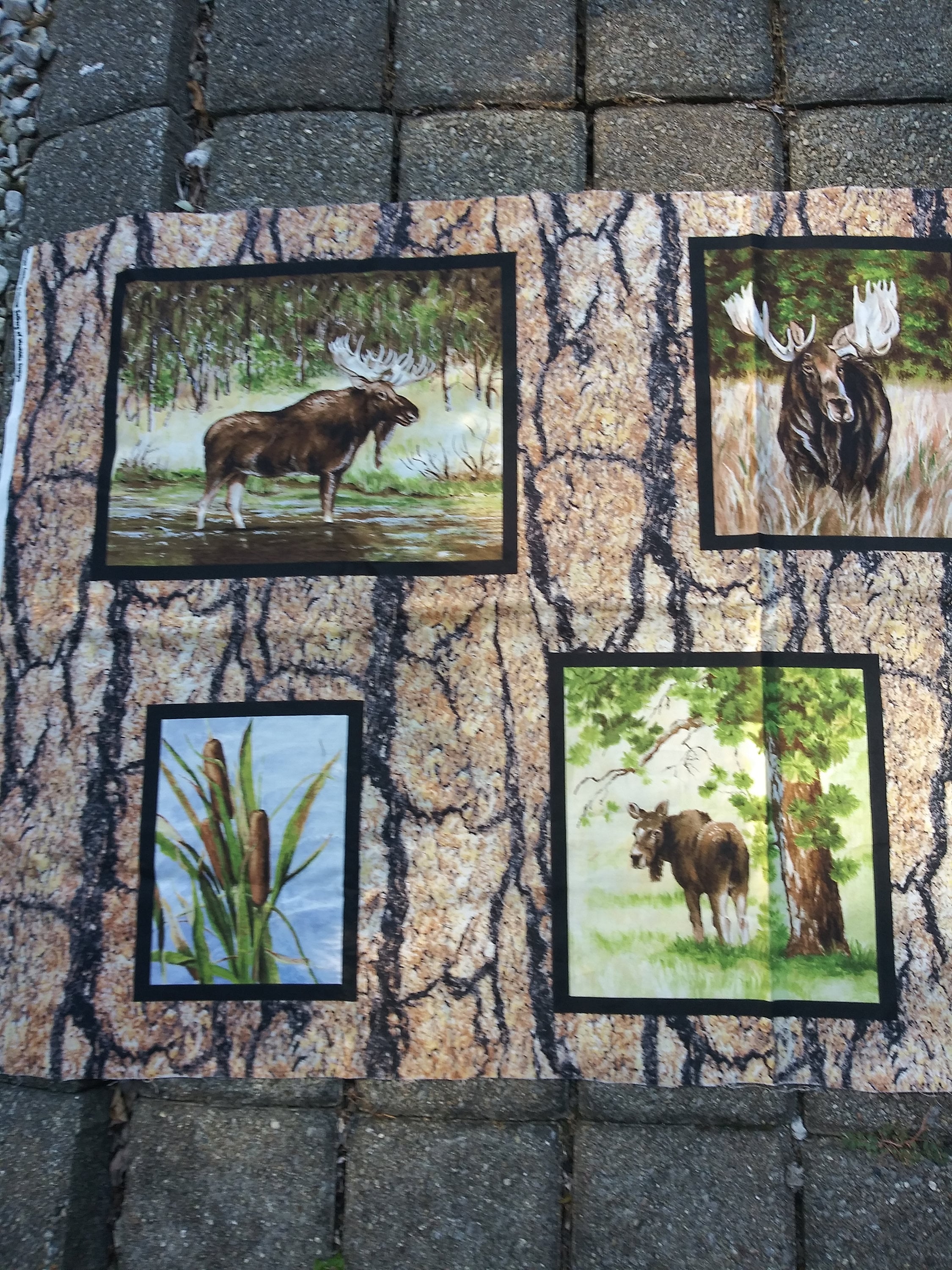 Moose Panel Troy Corporation Fabric Riverwoods Collection Wild - Etsy UK