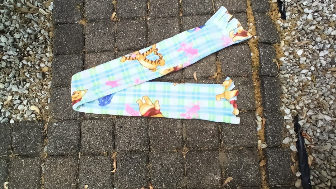 Winnie the Pooh Disney Polar Fleece Tube Fringed Homemade Handmade ...