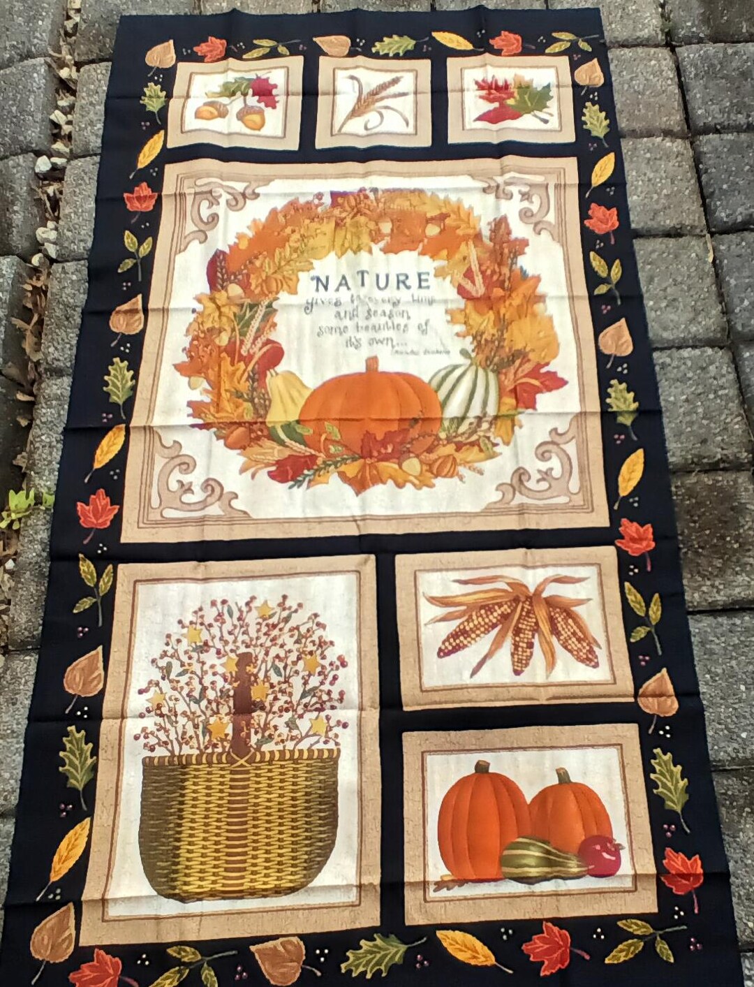Nature's Harvest Panel Deb Strain Moda Fabrics 19100 24 X 44 Inches ...
