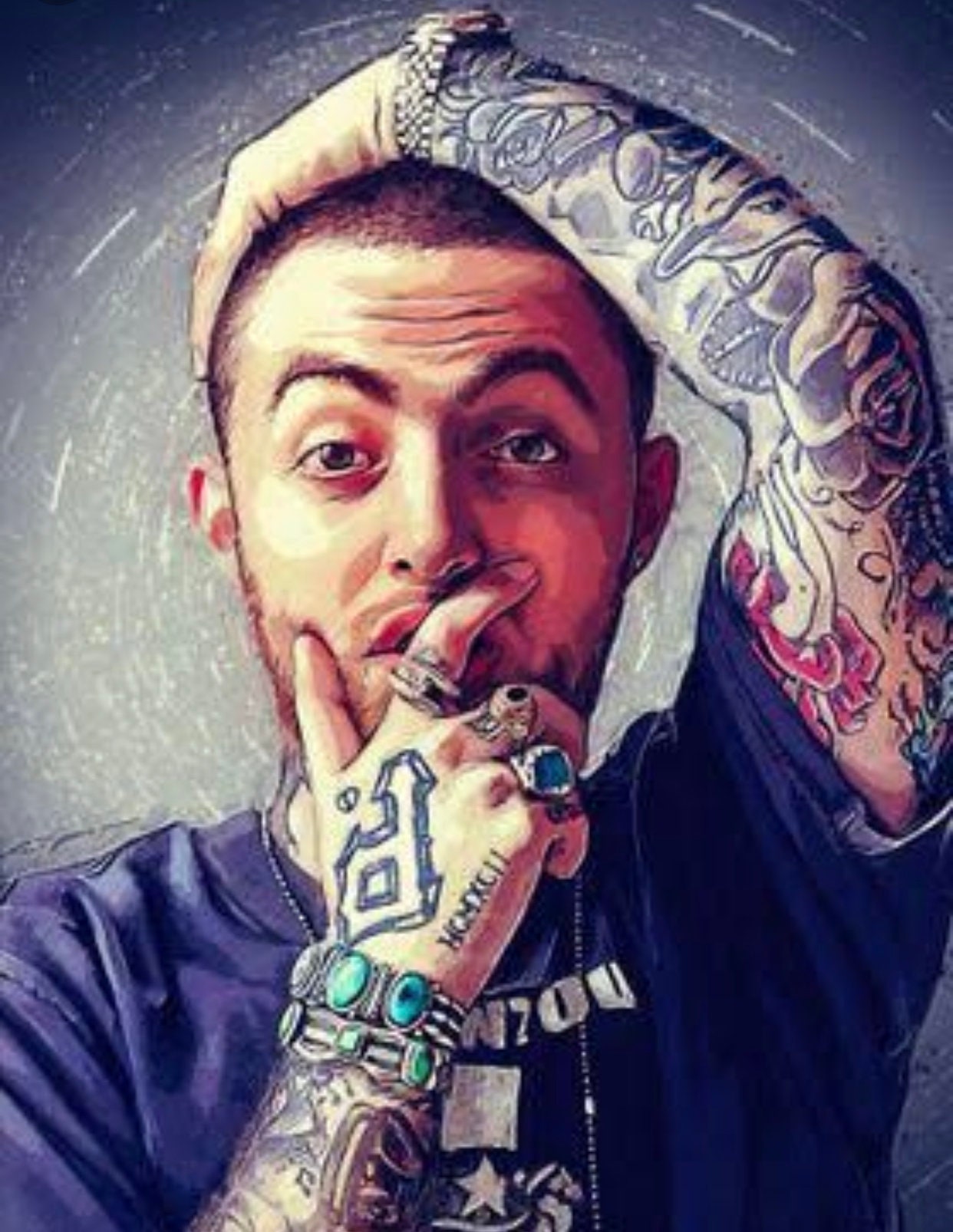 Mac Miller Canvas - Etsy