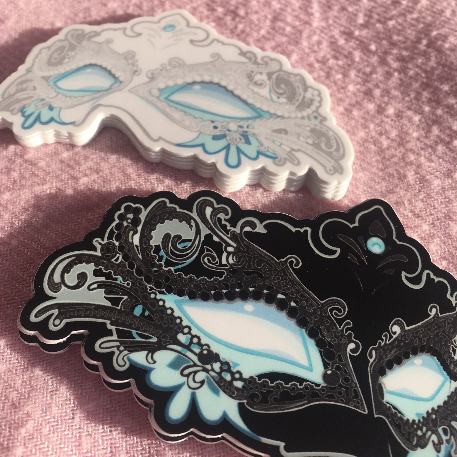 Large Masquerade Mask Stickers (3” Long) - Etsy