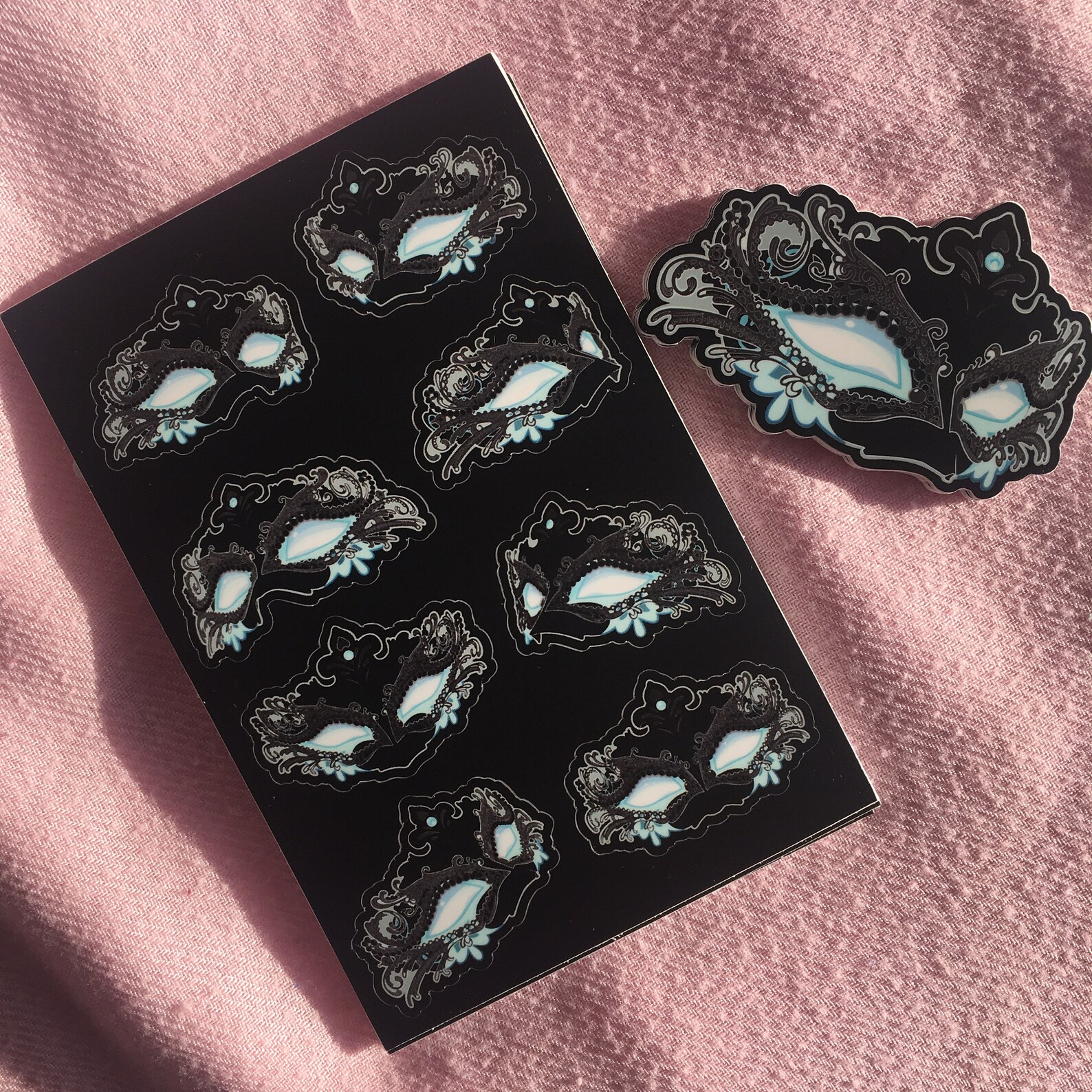 Large Masquerade Mask Stickers (3” Long) - Etsy
