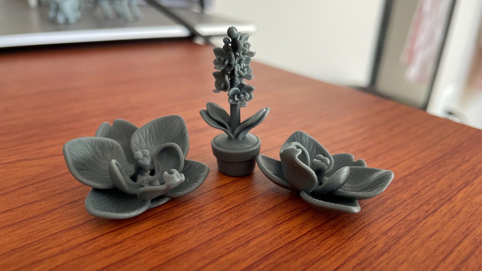 Orchid Miniature Plant and Base for Miniatures, Flower - Etsy
