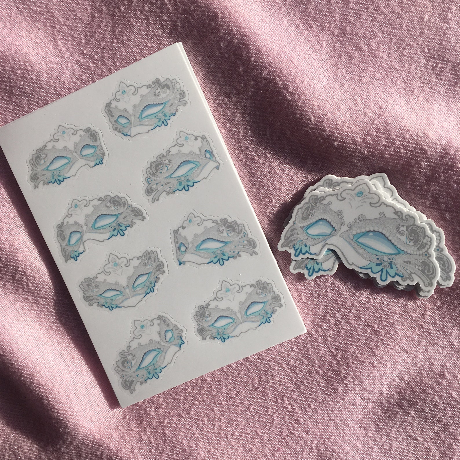 Large Masquerade Mask Stickers (3” Long) - Etsy
