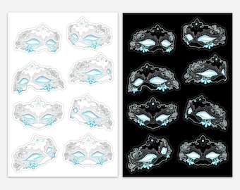 Masquerade Mask Sticker - Etsy
