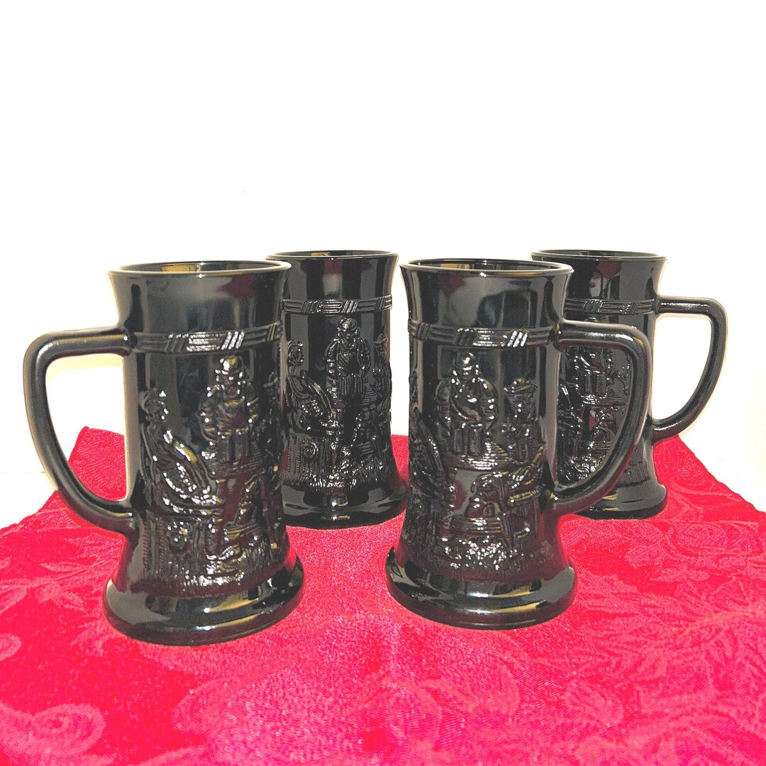 Mugs - Black Tankards/mugs - Tiara Glass Exclusive - Indiana Glass ...