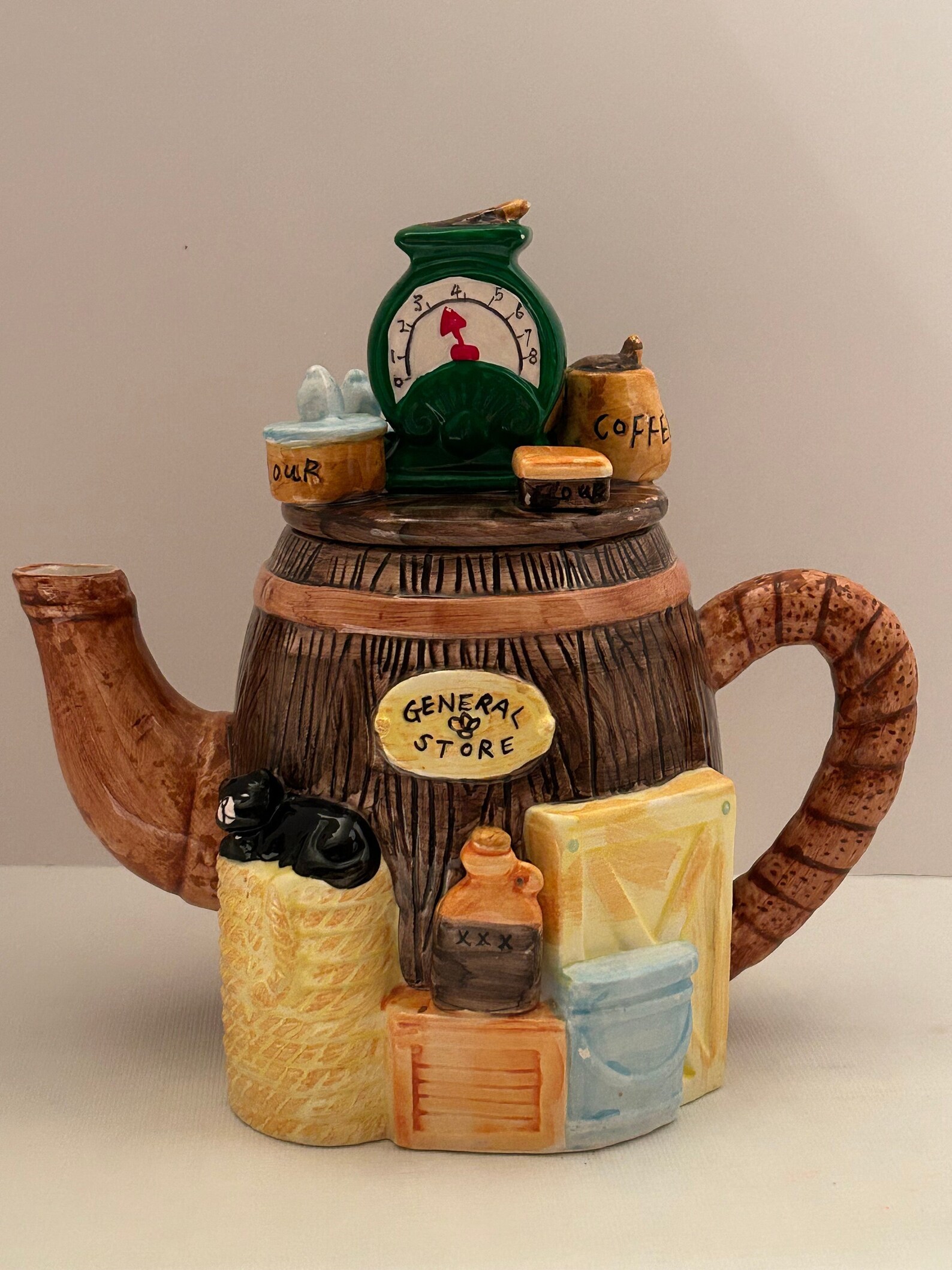 Teapot Ceramic Vintage "general Store Teapot" - Etsy