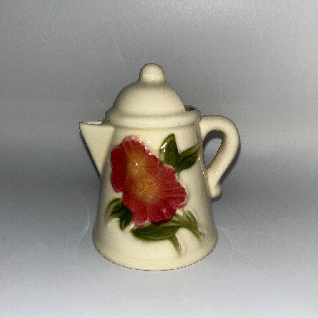 Vintage Mini Teapot Pitcher Figurine - Etsy