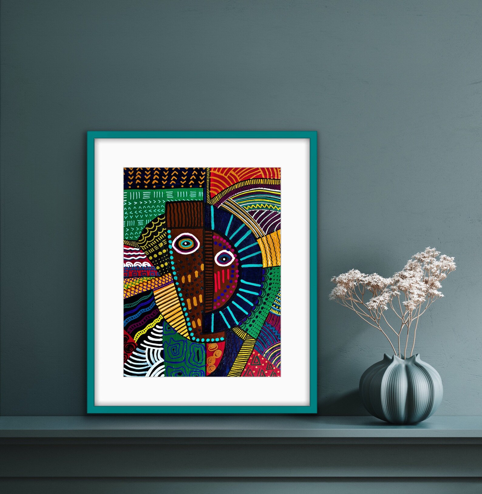 Abstract Black Art, African American Print, Modern Contemporary Print ...