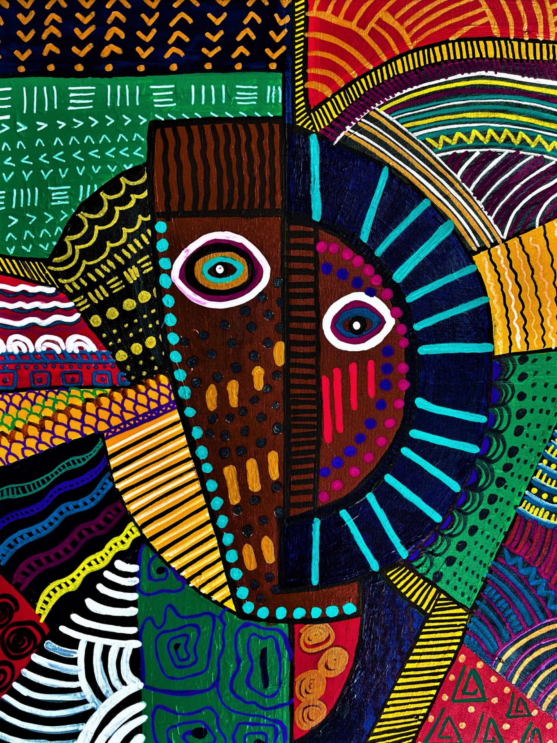 Abstract Black Art, African American Print, Modern Contemporary Print ...