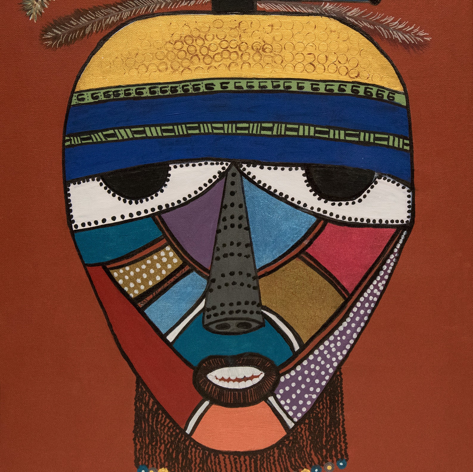 African Canvas Print Modern Abstract Art Colorful Wall Art - Etsy