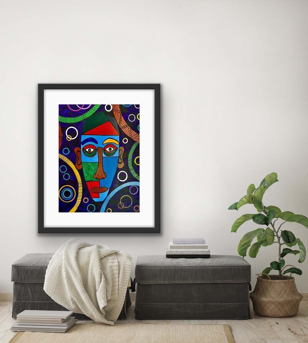 African American Print, Abstract Black Art, Modern Contemporary Print ...