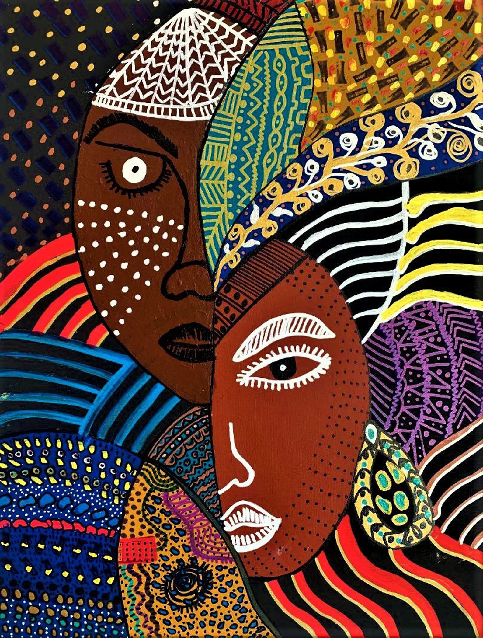 Black Woman Print Matted Print African American Art Modern - Etsy