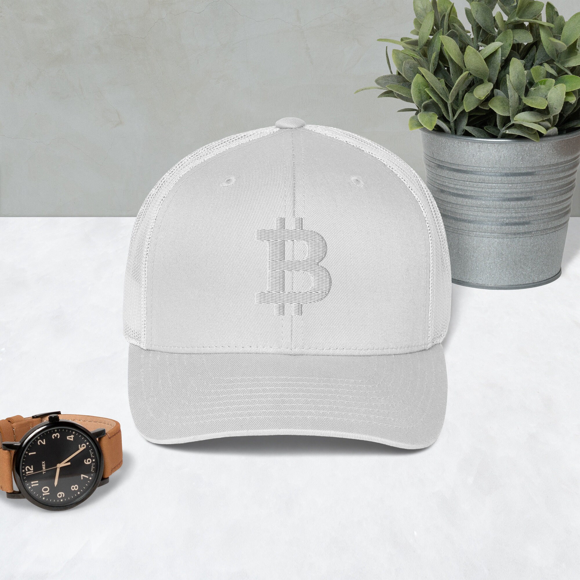 Bitcoin 3D Puff Embroider Trucker Cap Choose Color - Etsy