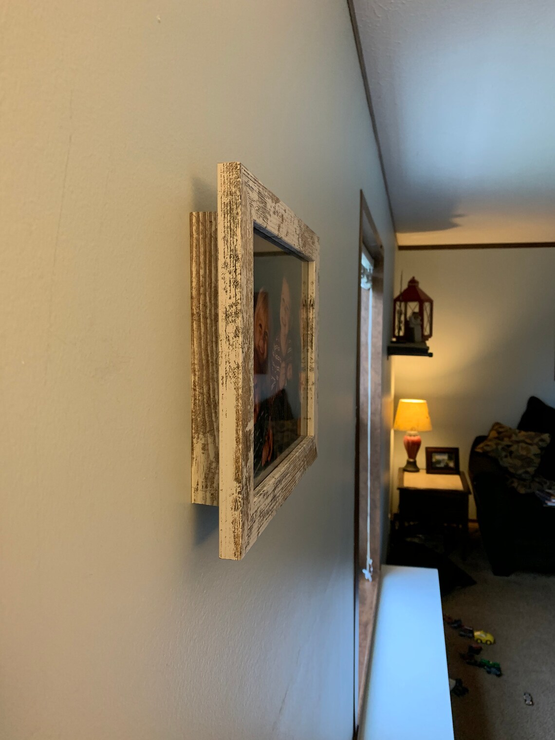 White 8 X 10 Wooden Picture Frame/gun Case - Etsy