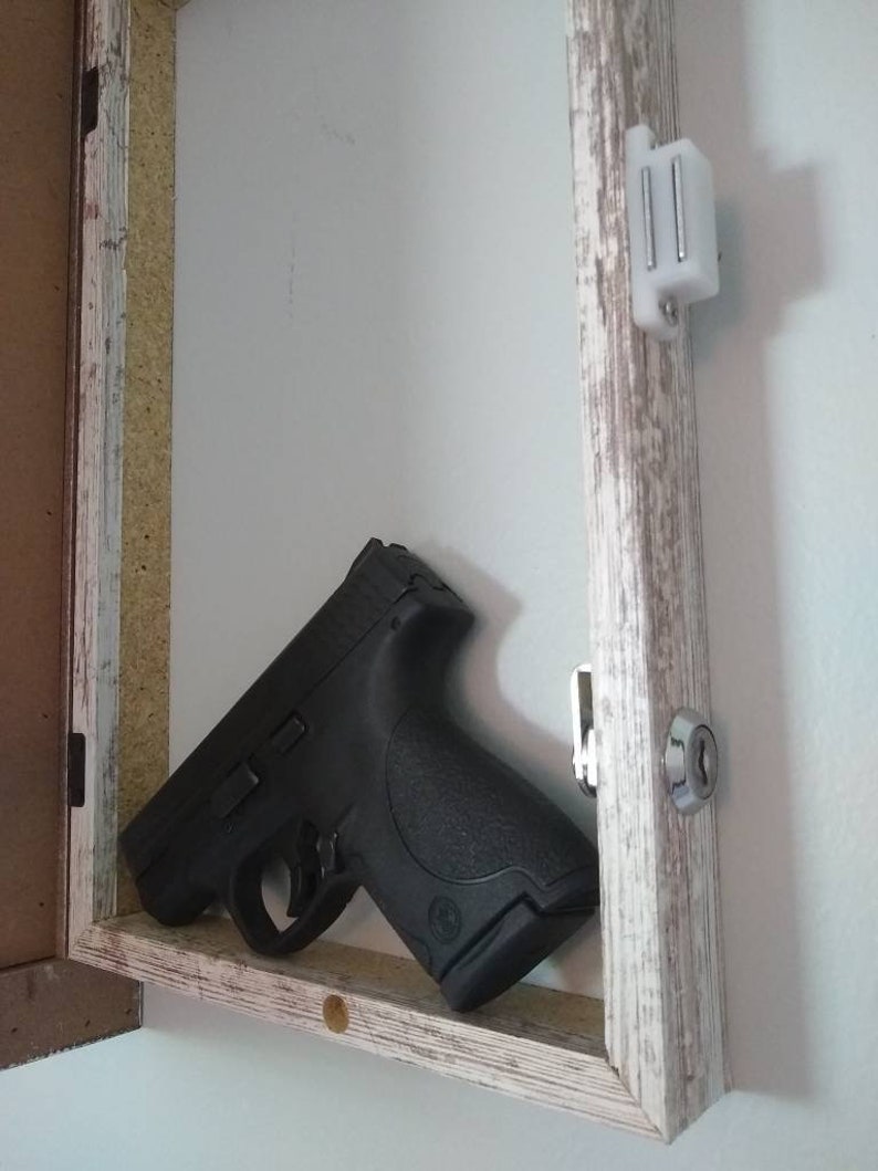 White 8 X 10 Wooden Picture Frame/gun Case - Etsy