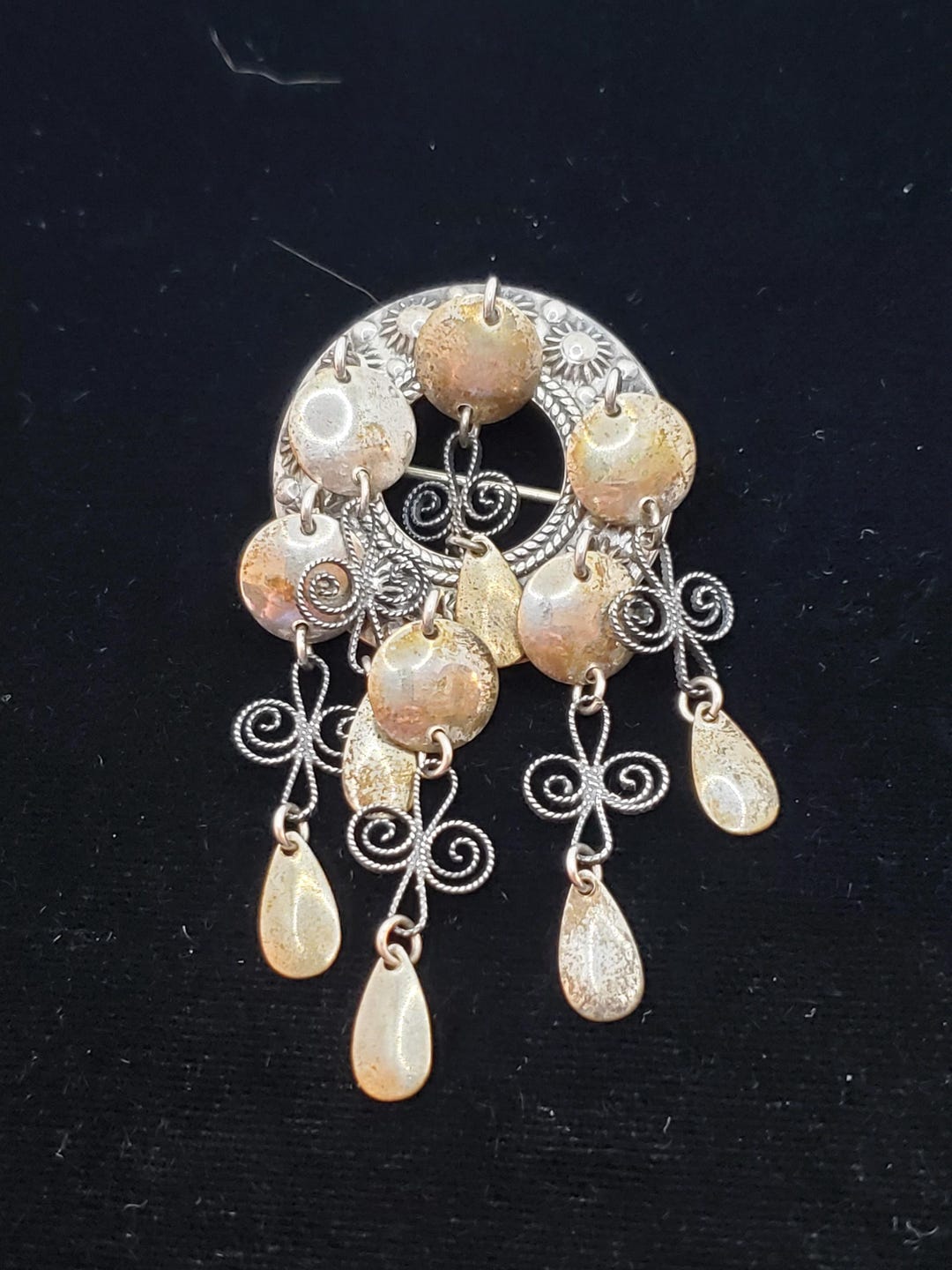 Traditional Norwegian Solje Brooch 830 Silver Ring Fillagree Bridal ...