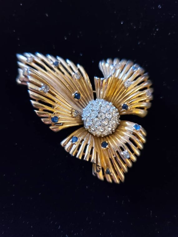 Vintage boucher orchid brooch - Gem