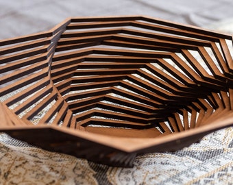 Laser Cut Wooden Bowl - Etsy