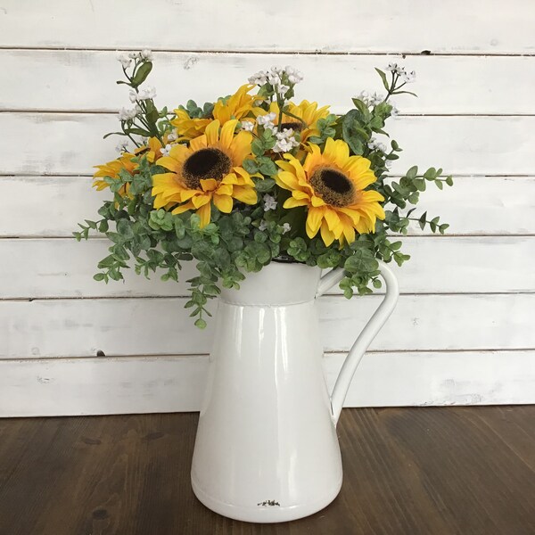 Sunflower Pitcher - Etsy