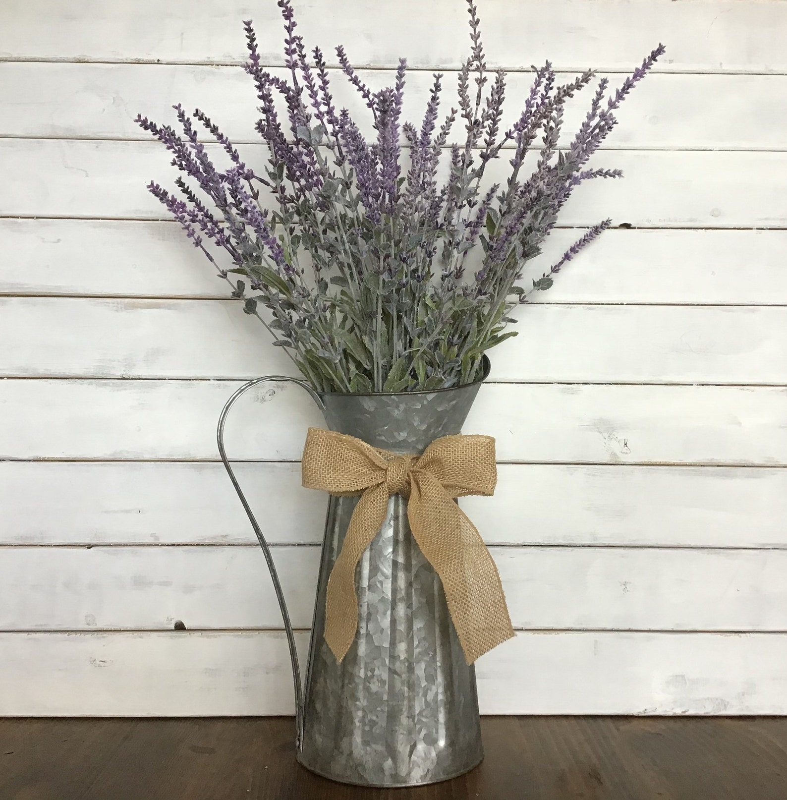 English Lavender in Pitcher Lavender Arrangement Farmhouse Lavender ...