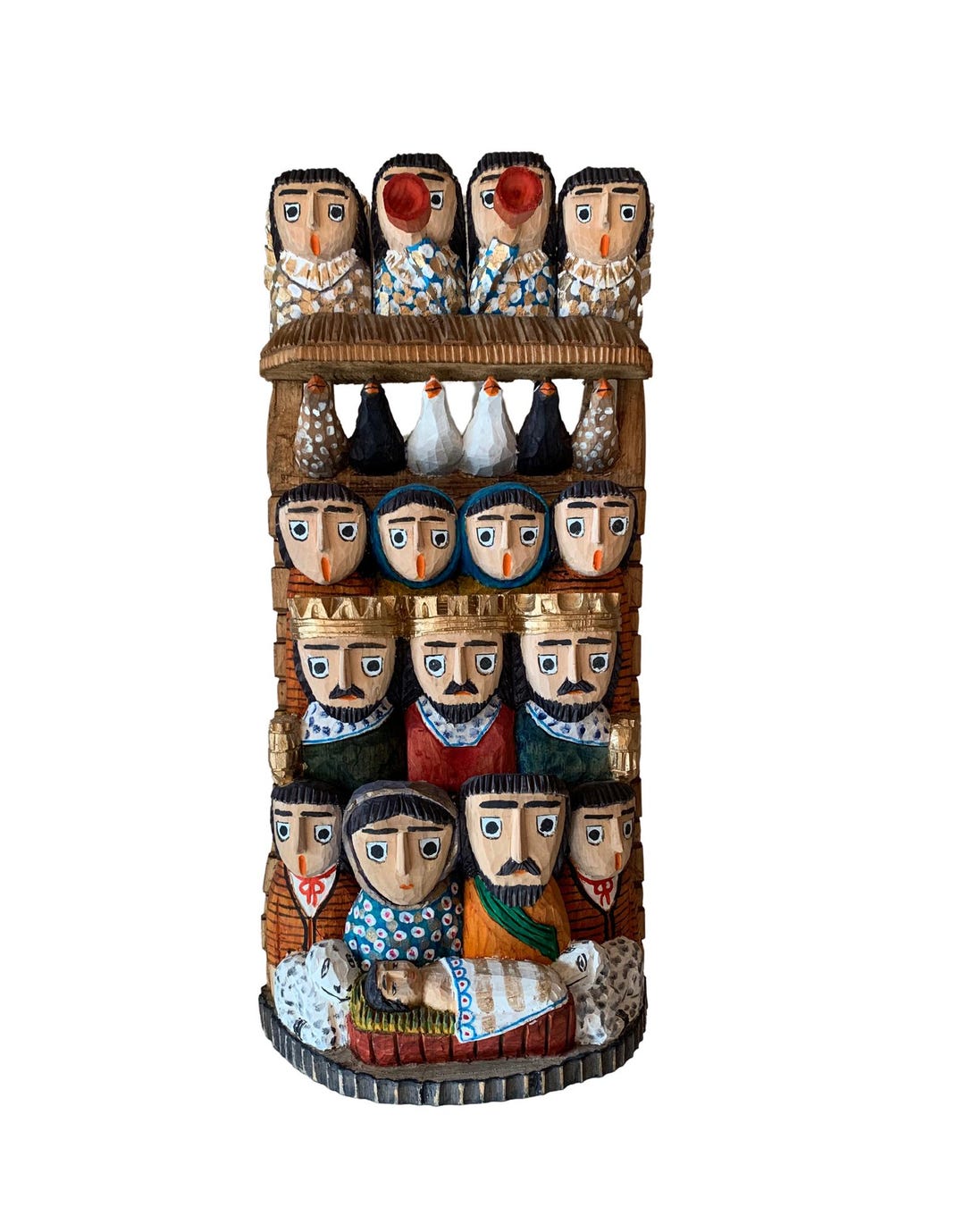 Polish Artist Antoni Kaminski Original Nativity Wood Carving - Etsy