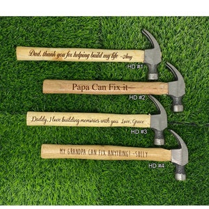 Personalized Fathers Day Hammer, Custom Hammer, Engraved Hammer, Custom ...