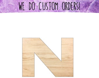 Letter N Cut Out | Etsy