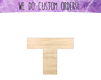 Letter T Cutout - Etsy