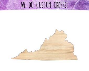 West Virginia State Cut Out WV Wooden Cut Out Laser Cut | Etsy
