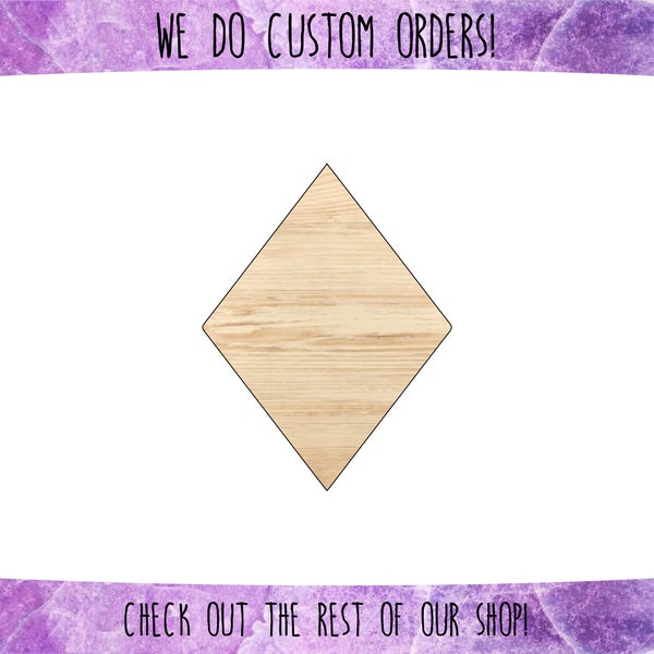 Diamond Cutout - Etsy