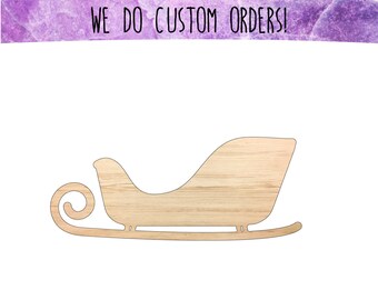 Wooden Sled Cutout - Etsy