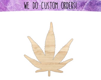 Weed Leaf Cutout - Etsy