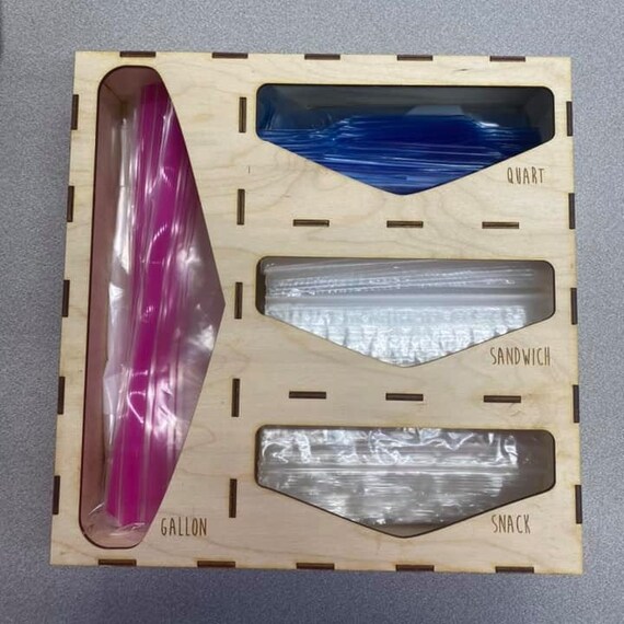 Baggie Storage Organizer Sandwich Bag Holder Gallon Bag | Etsy