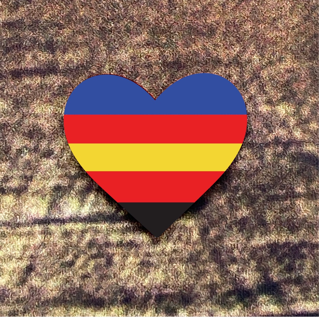 Polyamorous Pride Pin Heart Shaped Pride Pin Rainbow Pride - Etsy