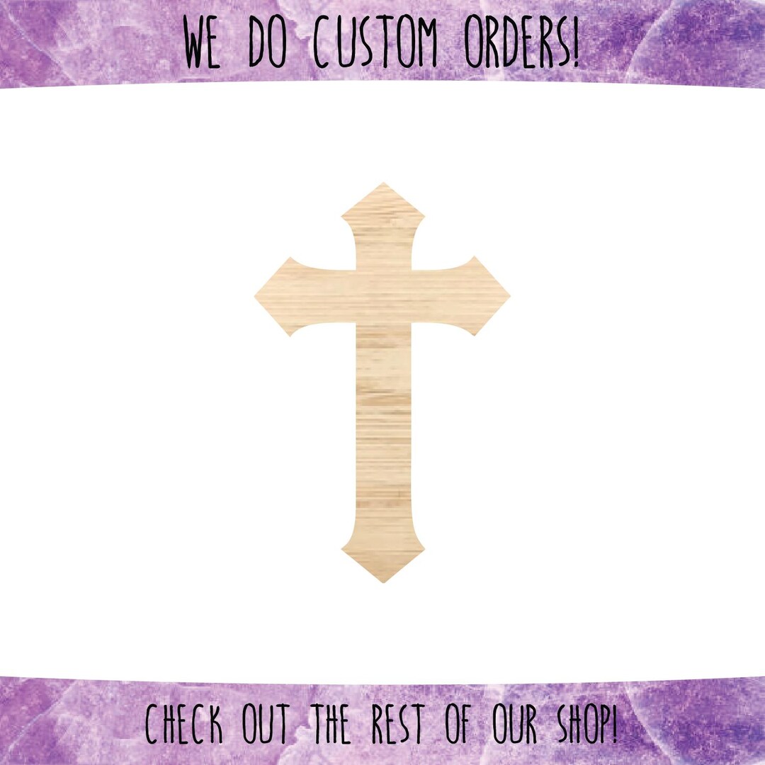Cross Cut Out, Cross Wooden Shape, Wood Shape, Cross Cutout, Wood ...