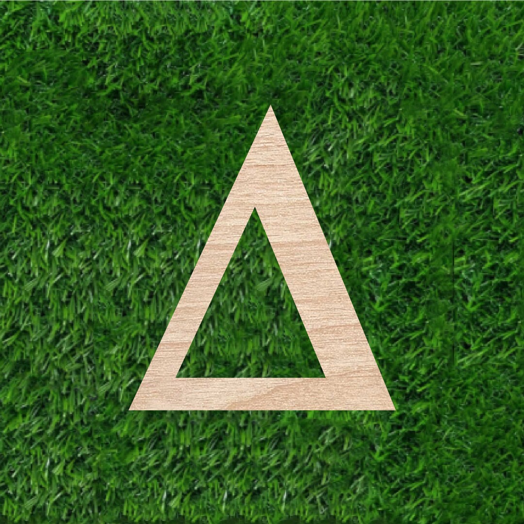 Greek Letter Delta Wood Cut Out, Greek Letter Cutouts, Greek Letters ...