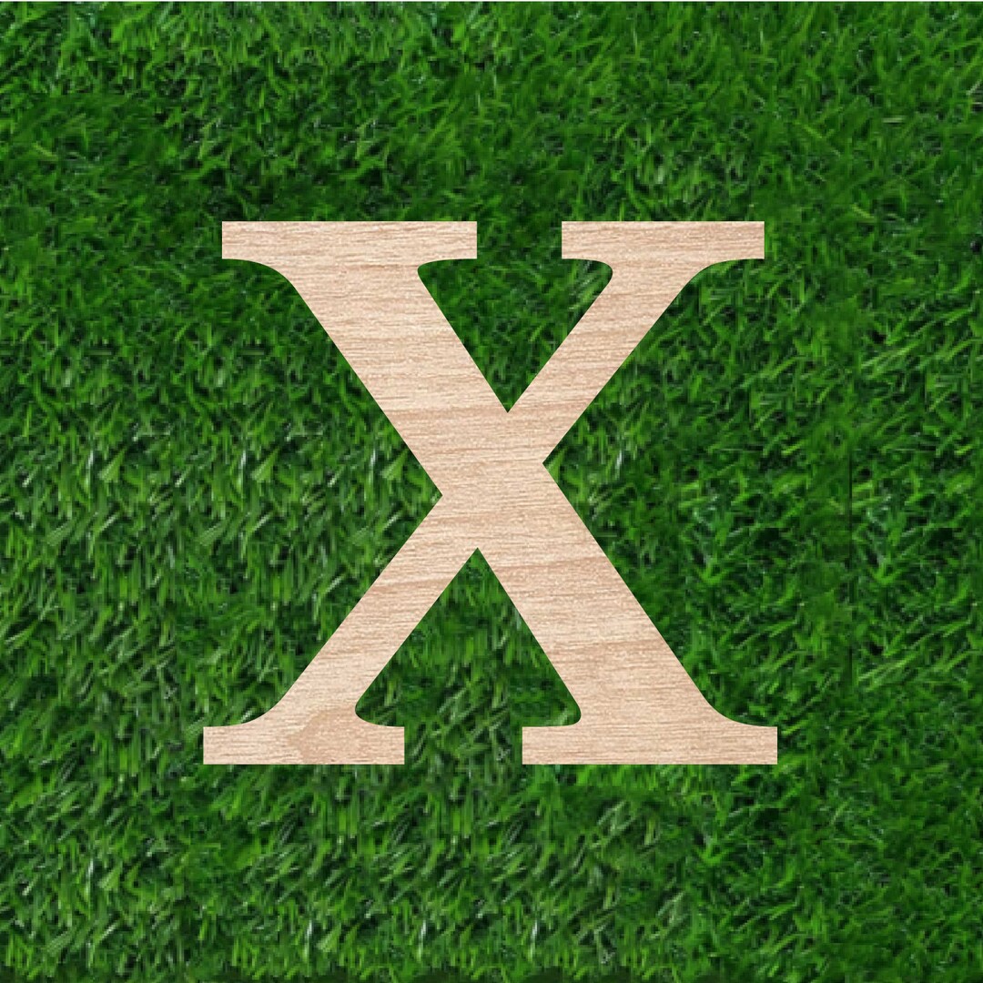Greek Letter Chi Wood Cut Out, Greek Letter Cutouts, Greek Letters ...