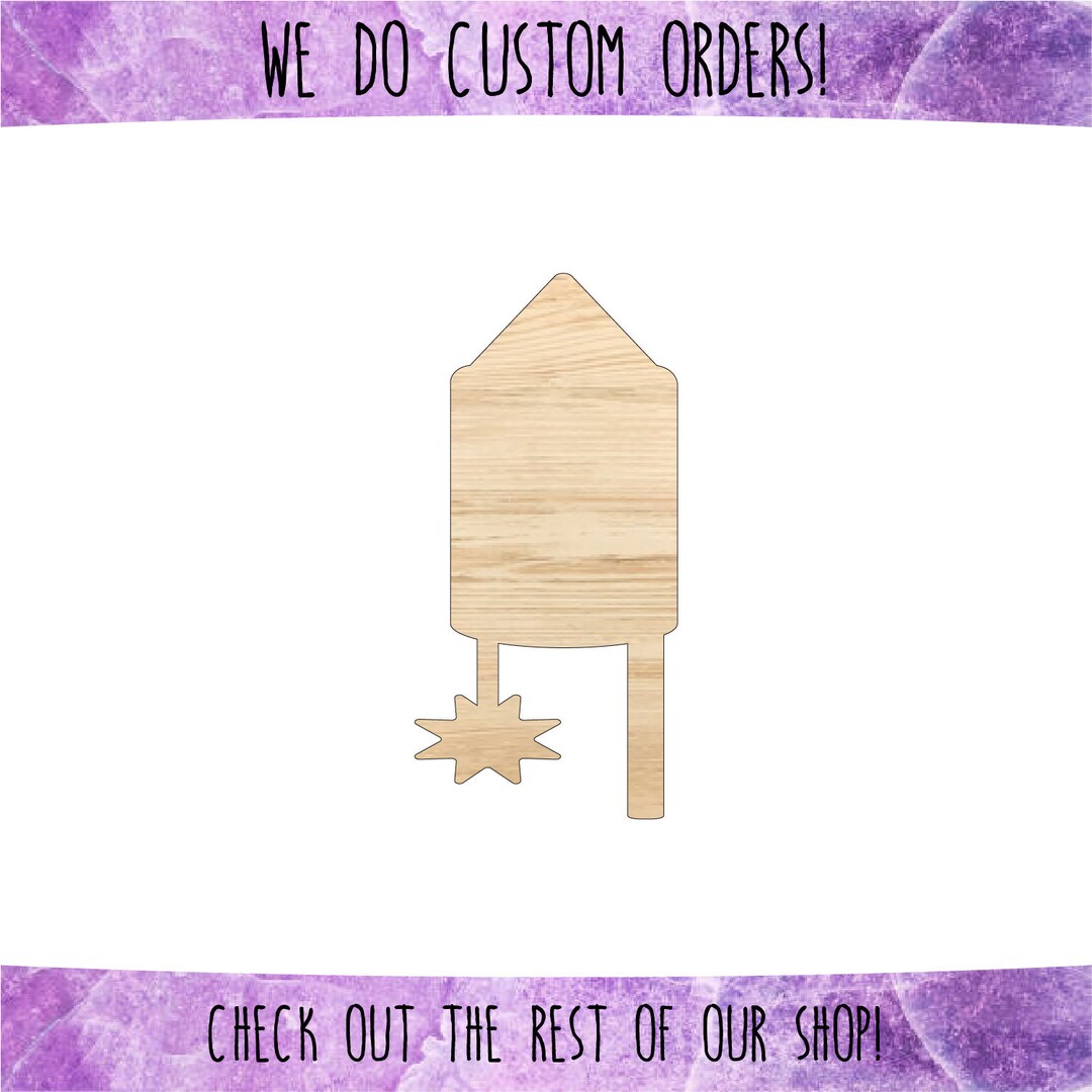 Firework Wood Cut Out, Firework Wooden Shape, Wood Shape, 4th of July ...