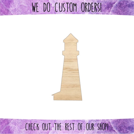 Lighthouse Wood Cut out Lighthouse Wooden Shape Lighthouse | Etsy