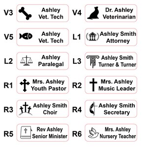 Magnetic Church Name Tag, Pastor Name Badge, Engraved Reverend Name Pin ...