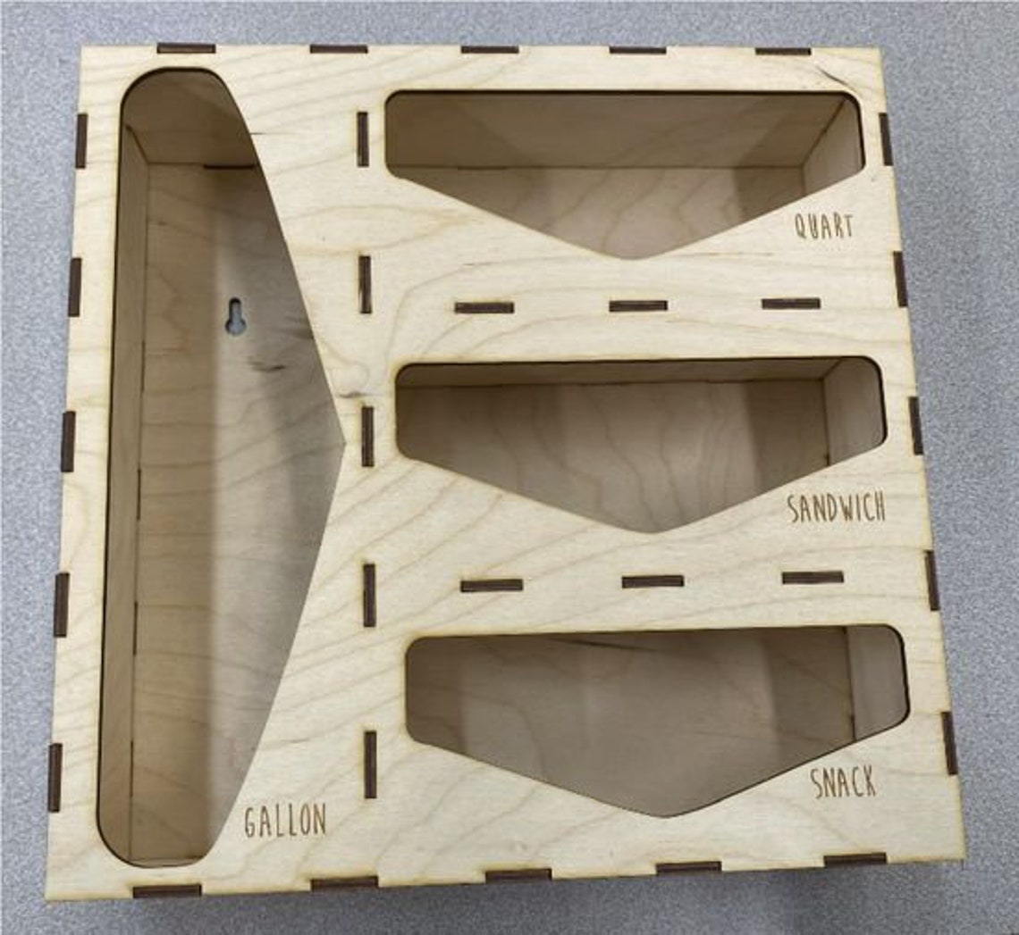 Baggie Storage Organizer Sandwich Bag Holder Gallon Bag - Etsy